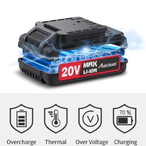 AVID POWER 20V MAX 2.0 Ah Lithium Ion Rechargeable Battery, Only Fit for Specified 20V Cordless Tools (See Below for Specific Tools Adapted)