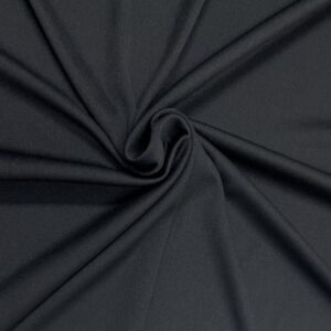 interlock fabric lightweight polyester knit lining stretch 60'' wide-1 yard (black)