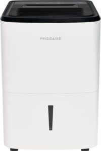 frigidaire 50 pint dehumidifier. 4,500 square foot coverage. ideal for large rooms and basements. 1.7 gallon bucket capacity