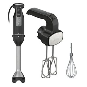 ninja ci100c foodi power mixer system immersion blender and handmixer combo, black