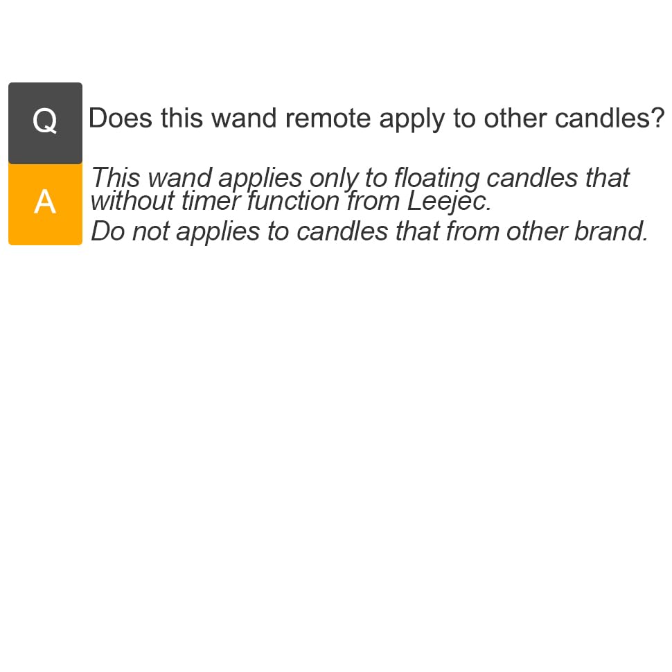 Leejec Wand Remote for Magic Floating Candles, Two Button Wand, for Floating Candles Without Timer Function of The Same Brand Only