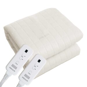 99% emf blocking heated mattress pad. far infrared heat and negative ion with 8 heat settings and auto shut off by shield life. king size bed warmer (80" x 72")