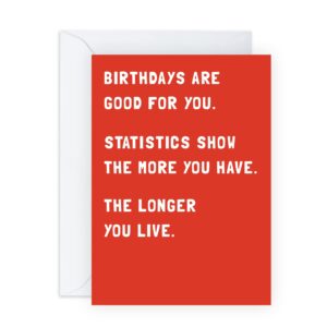 central 23 happy birthday card funny - banter gag joke sarcasm - best friend birthday card for men and women - dad birthday card - birthday cards for mom - comes with stickers