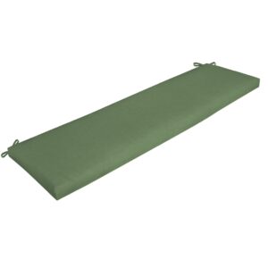 arden selections outdoor bench cushion, 46 x 17, rain-proof, fade resistant 17 x 46, moss green leala