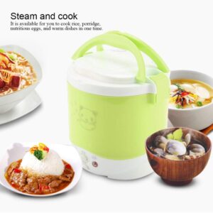 TOPINCN 12V Car Rice Cooker, Portable Mini Rice Cooker 2 Cup Uncooked, 1L Small Electric Rice Cooker and Steamer, Travel Rice Cooker for 2 People, for RV, Truck, Camp Trip,