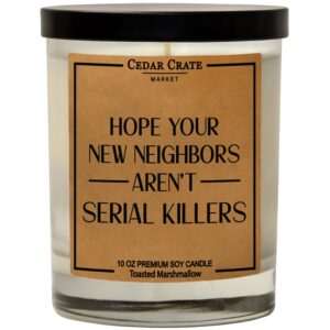 cedar crate market - house warming presents for new house | funny housewarming candle | new apartment gift ideas |new home christmas gift ideas for women men friends, new homeowner gifts, moving away