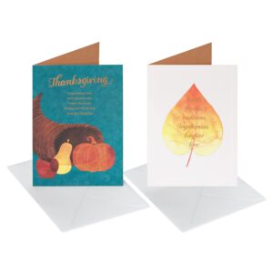 american greetings thanksgiving cards, giving thanks and much to celebrate (6-count)