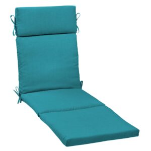 arden selections outdoor chaise cushion, 21 x 72, rain-proof, fade resistant 72 x 21, lake blue leala