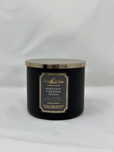 mahogany teakwood intense 3 wick candle 14.5 oz / 411 g (made with natural essential oils)