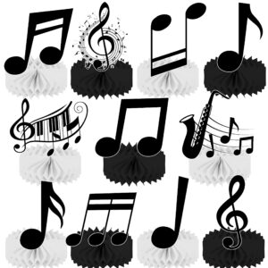 musical notes party table decorations 11pcs music party honeycomb centerpieces for music notes theme birthday party baby shower supplies