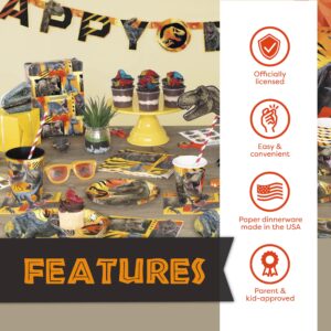 Unique Jurassic World Birthday Party Supplies | Jurassic Park Birthday Party Supplies | Jurassic World Party Supplies Decorations | Door Poster Backdrop, Balloons, Banner, Tablecloth, Plates,