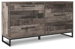 signature design by ashley neilsville 6 drawer dresser, dark brown