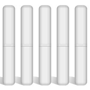 stonylab magnetic stir bar, 5-pack 60 mm ptfe-coated stir bar set magnetic stirring bars white stir mixer for stirrers laboratory stir plate bar, 5 pk