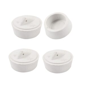 qtqgoitem 1" dia kitchen bathtub white rubber sink disposal stopper 4 pcs (model: 03d 1b5 4b1 06f 0ee)