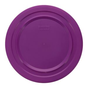 pyrex 7404-pc 4.5qt thistle purple plastic food storage replacement lid, made in usa