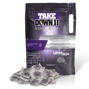 lipha tech 31111 takedown ii soft mouse bait, purple