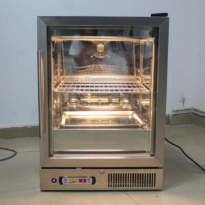 kolice commercial beef aging showcase freezer, dry aging beef fridge and cabinet, steak aging machine,commercial steak ager-168l, 3 tiers,temperature range: -5℃~ to 10℃ (23℉ to 50℉)