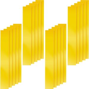 20 pcs zero gap woodworking tape miter saw tape for more accurate cuts on miter saw table saw pvc self adhesive strips for positioning wood cutting, 2 x 14 inch, yellow