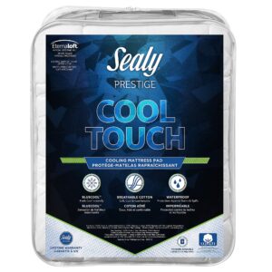 sealy prestige cool touch mattress pad twin white