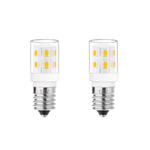 makergroup 12v e12 led bulbs for particular 12v refrigerator light bulb ice maker water dispenser wr02x12208, wr01x37886, 416099 daylight white 6000k non dimmable pack of 2