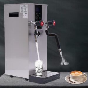 dnysysj 2200w 12l commercial electric milk frother automatic steam boiling water machine milk foam espresso machine for coffee milk tea dessert