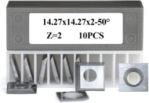 carbide inserts cutters knives 14.27mm square replacement spiral planer blades for rikon 20-600h wen jt630h and pl1326 bp510h cutech jointer rikon craftex king head 10pcs