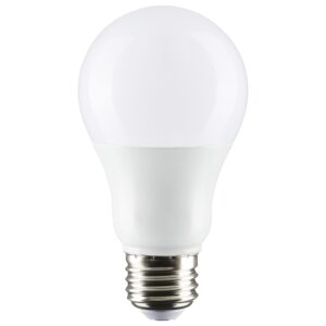 satco s39836/06 9.8-watt led e26 light bulbs, 3000k, 25000 hour rating, dimmable, 1 count (pack of 6)