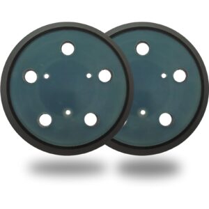 2 pack 5 inch 5 hole replacement sander pad for porter cable 333 333vs random orbit sanders, 5" hook and loop orbital sanding pad for porter cable 13904/13909