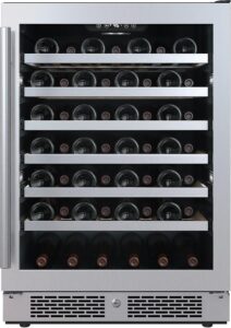 avallon awc242szrh 24 inch wide 53 bottle capacity single zone wine cooler with right swing door