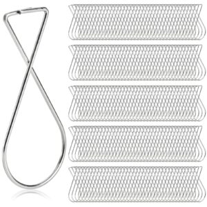 suwimut 200 pack ceiling hooks clips, drop ceiling hanger hooks hanging on suspended ceiling tile, heavy duty metal t-bar clips for light plant home office classroom wedding decorations