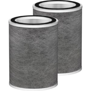 hp201 hepa replacement filter compatible with shark hp201 hp202 hp301 hp302 ua205 ap1000 hc501 hc502 air cleaner purifier max, compare to # he2fkbasmb & he2fkbas 2 pack