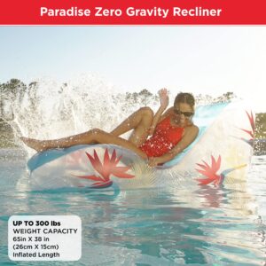 New Aqua Paradise Zero Gravity Pool Recliner Lounge – Bird of Paradise Pool Float Lounger with Cup Holder – The Ultimate Pool Chair