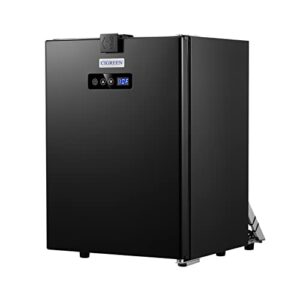 cigreen 12 volt refrigerator rv refrigerator built-in fridge compressor refrigerator mini fridge with freezer for apartment office boat yacht rv caravan (black alloy, 40l)