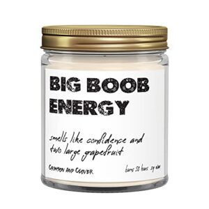 big boob energy grapefruit soy candle