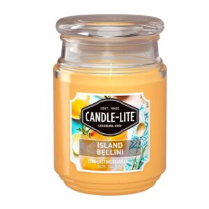 candle-lite everyday aromatherapy candle island bellini scented, 18 oz