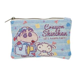 i planning crayon shin-chan gobelin weave flat pouch pajamas w7.9 x h 5.1 inches (20 x 13 cm) k4265b