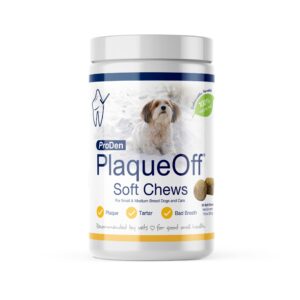 proden plaqueoff soft chews with natural kelp - for small & medium breed dogs & cats - supports normal, healthy teeth, gums, and breath odor in dogs & cats - 90 soft chews