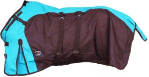 challenger 76" 1200d turnout lightweight bellyband rain horse winter blanket sheet 388b