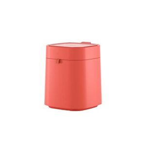 townew t air x orange self sealing trash can, 3.5 gallon automatic garbage can with motion sensor and handle, smart trash bin for living room bedroom kitchen restroom, orange