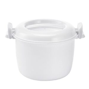 operitacx microwave rice maker microwave rice cooker steamer bowl pasta cooker noodle fish vegetable veggie steaming bowl microwave food container cookware for soup rice chicken cooking mini food