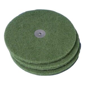 replacement 6" scrubbie pads for electrolux b8 & b9 - set includes 3 scrubbie pads