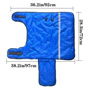 Calf Blanket Horse Blanket Thickened Warm Calf Clothing Windproof Waterproof Calf Warm Artifact Calf Cold Clothing Calf Keep Warm Clothing Horse Blanket for Cattle(Blue 2 Pack)