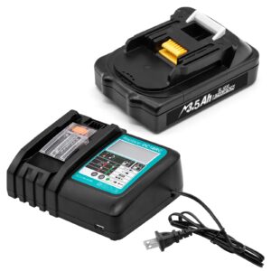 bonadget 1pack 3.5ah 18v replacement battery for makita and 14.4v-18v battery charger combo for makita lxt 18volt battery and charger bl1860 bl1830 bl1850 bl1815n bl1840 bl1830b bl1860b tools battery