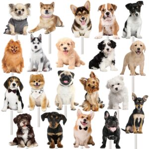 36pcs dog party cupcake toppers puppy dog party decorations for cute pet dog baby shower supplies kids birthday party decoration