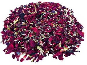 tooget wedding confetti dried flower petals, 100% natural confetti dried petals biodegradable petal confetti for wedding and party decoration - 115g (red roses petals)