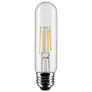 satco 5.5-watt led e26 light bulb, 3000k, 15000 hour rating, dimmable