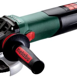 Metabo 4-1/2-Inch / 5-Inch Variable Speed Angle Grinder, 2,000-7,600 RPM, 14.5 Amp, Electronics, Slide Switch (Locking), Safety Clutch, M-Quick Wheel Change, WEV 17-125 Quick Inox, 600517420, Green