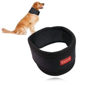 buvub dog cervical collar neck brace, help pets recovering from vertebral neck injuries sprains, hernias prevent pets from anti-bite lick wound healing, wounds and rashes, accelerated recovery (large)