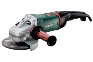 metabo 7-inch angle grinder, 8,500 rpm, 15 amp, paddle switch, metabo vibratech, made in germany, wp 24-180 mvt, 606485420, green