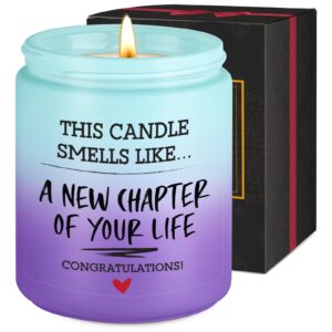 fairy's gift candle, new chapter gifts - new beginnings gifts for women, coworker friend - new job, new house, congratulation gifts for women - break up, engaged, retired, moving away gifts